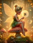 Fairy holding Dandelion Mushroom Tinkerbell Whimsical Fantasy painting ...