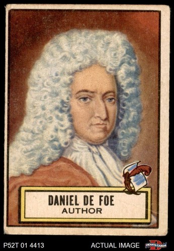 1952 Topps Look 'N See #101 Daniel De Foe SHORT-PRINT 1.5 - FAIR | eBay