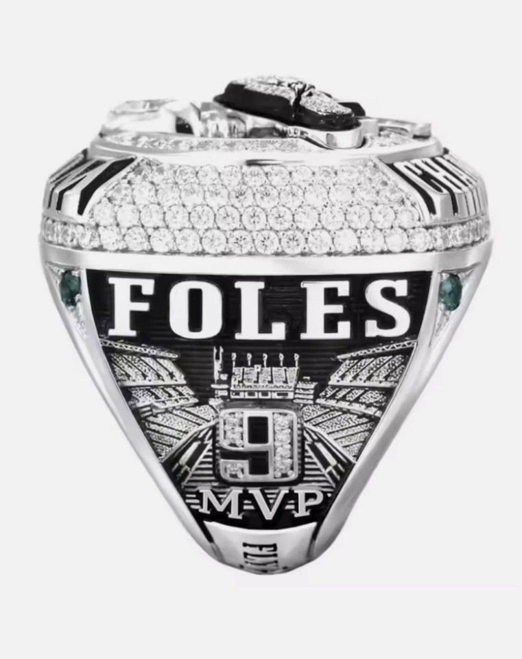 Nick Foles Philadelphia Eagles Super Bowl LIl Ring MVP | eBay