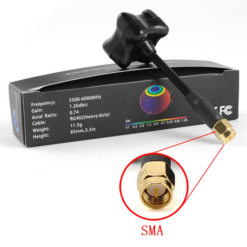 Circular Polarized Triumph SMA RP-SMA Antenna For FPV Racing Quadcopter ...