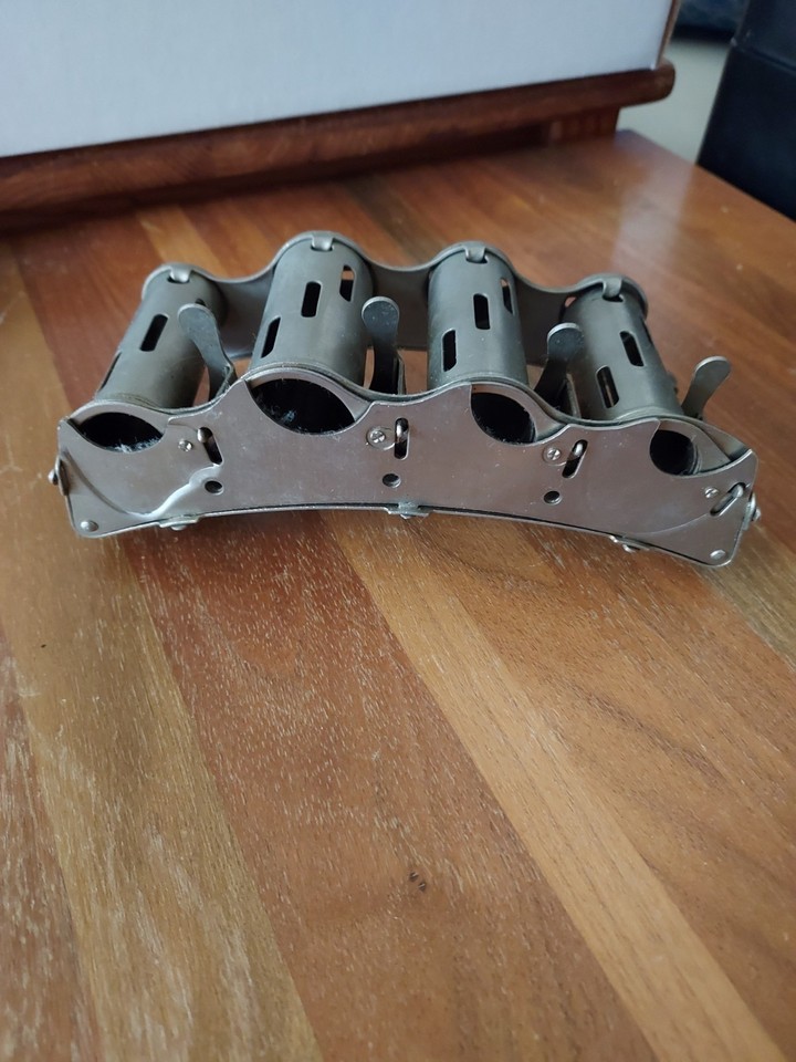 VINTAGE COIN CHANGE DISPENSER -BELT 4 BARREL, NICKEL, DIME, QUARTER ...