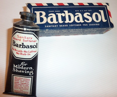1.Tube de crème à rasé Barbasol "avec son emballage d'Origine US ARMY ...