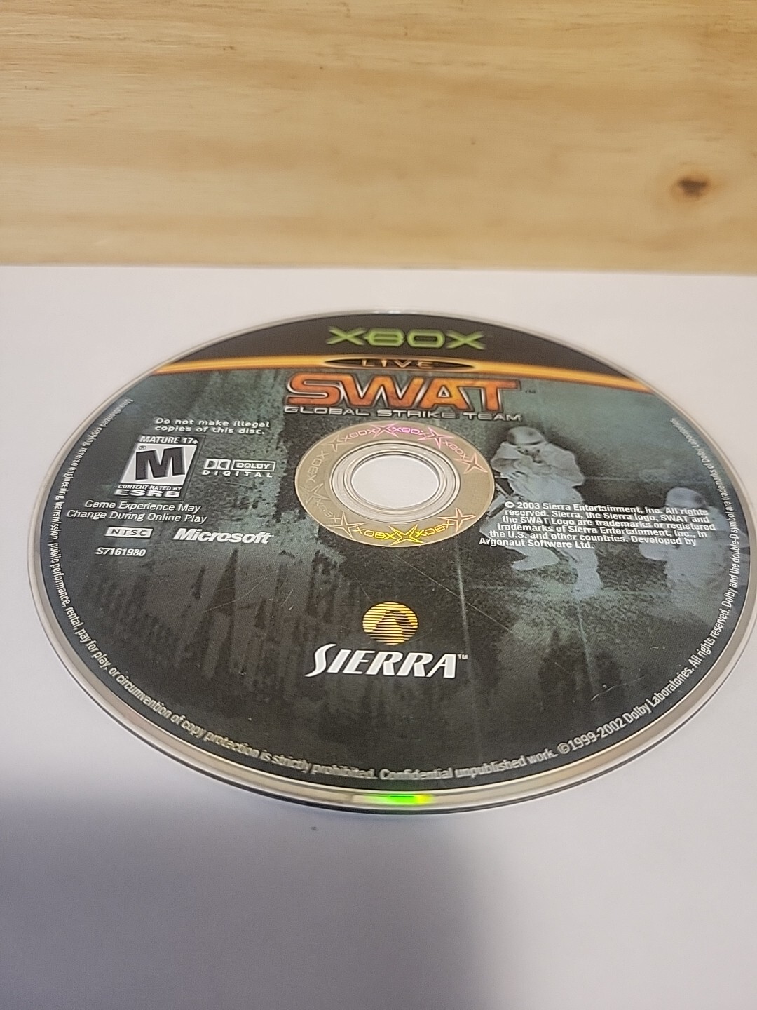 SWAT: Global Strike Team for Microsoft Xbox Tested Works Great ...