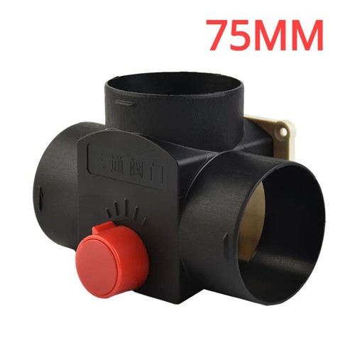 75mm T Branch Ducting Splitter with Regulating Flap Valve for Warm Air ...