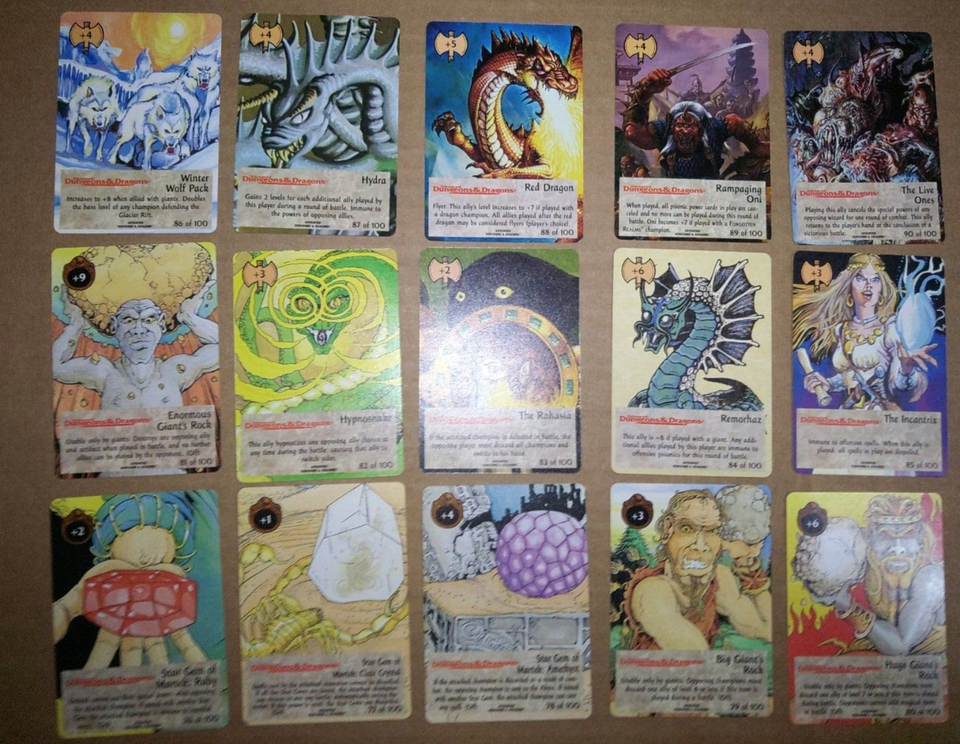 TSR Spellfire CCG Runes and Ruins Incomplete Set 1-100 no chase missing ...