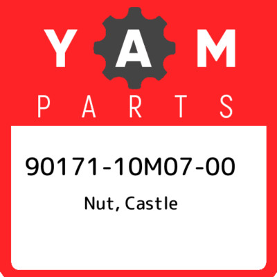 90171-10M07-00 Yamaha Nut, castle 9017110M0700, New Genuine OEM Part | eBay