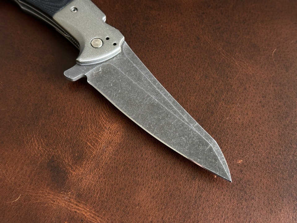 CUSTOM CRKT Liong Mah Design Mah Eraser Folding Flipper Knife | eBay