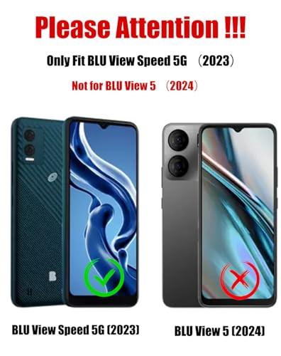 for BLU View Speed 5G Phone Case with Tempered Glass Screen Protector ...