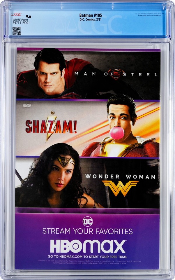 Batman #105 CGC 9.6 (Feb 2021, DC) James Tynion Story, Harley Quinn ...