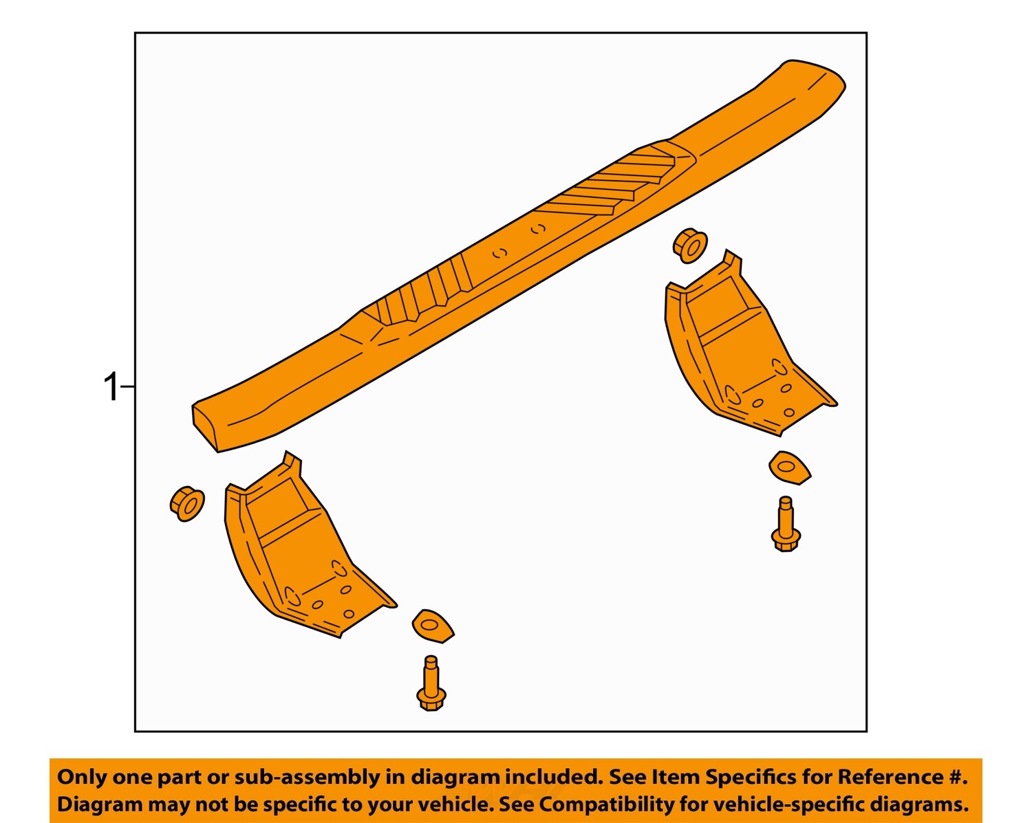 OEM Ford 5" Chrome Side Step Bars Hc3z-16450-cb F250 F350 Reg CAB 2017 ...