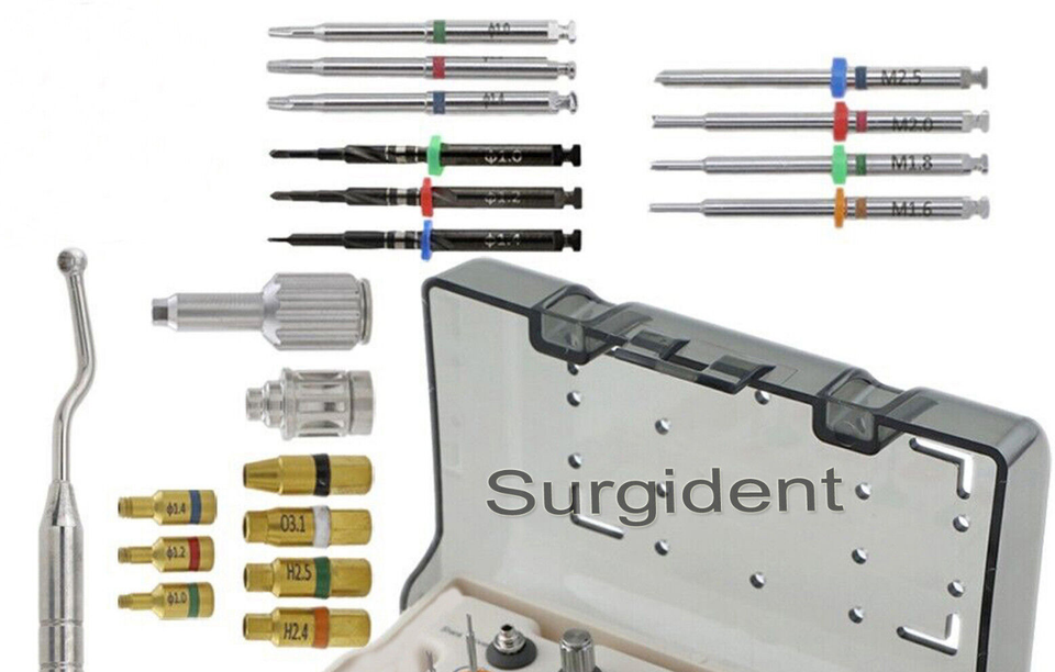Dental Broken Screw Remover Surgery Kit Reverse Drill Guide Driver ...