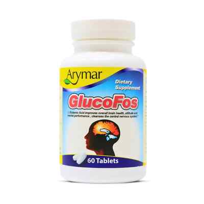 Arymar Glucofos 60 Tablets - L-Glutamic Acid CNS & Brain Health ...