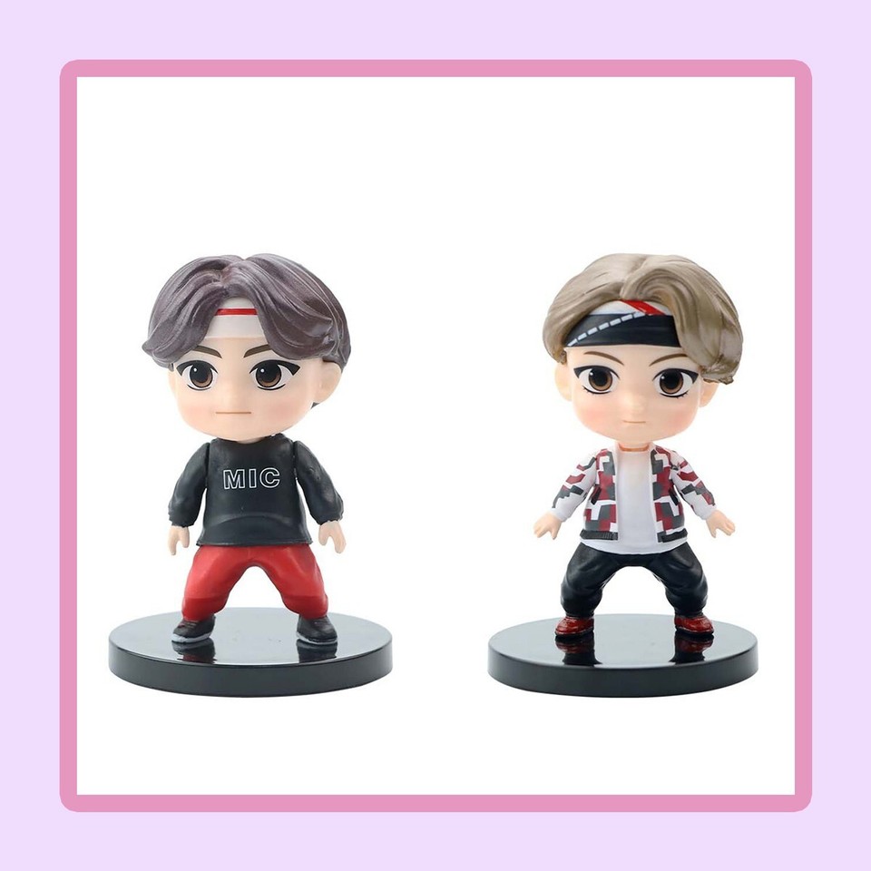 BTS Tiny Tan Character Mini Figure Set MIC DROP Ver Theme K-POP Bangtan ...