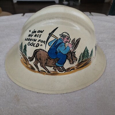 Vintage bullard 502 fiberglass hard hat white fullbrim with liner | eBay