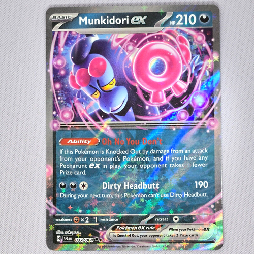 Munkidori EX 037/064 Shrouded Fable Holo Double Rare Pokemon Card TCG ...