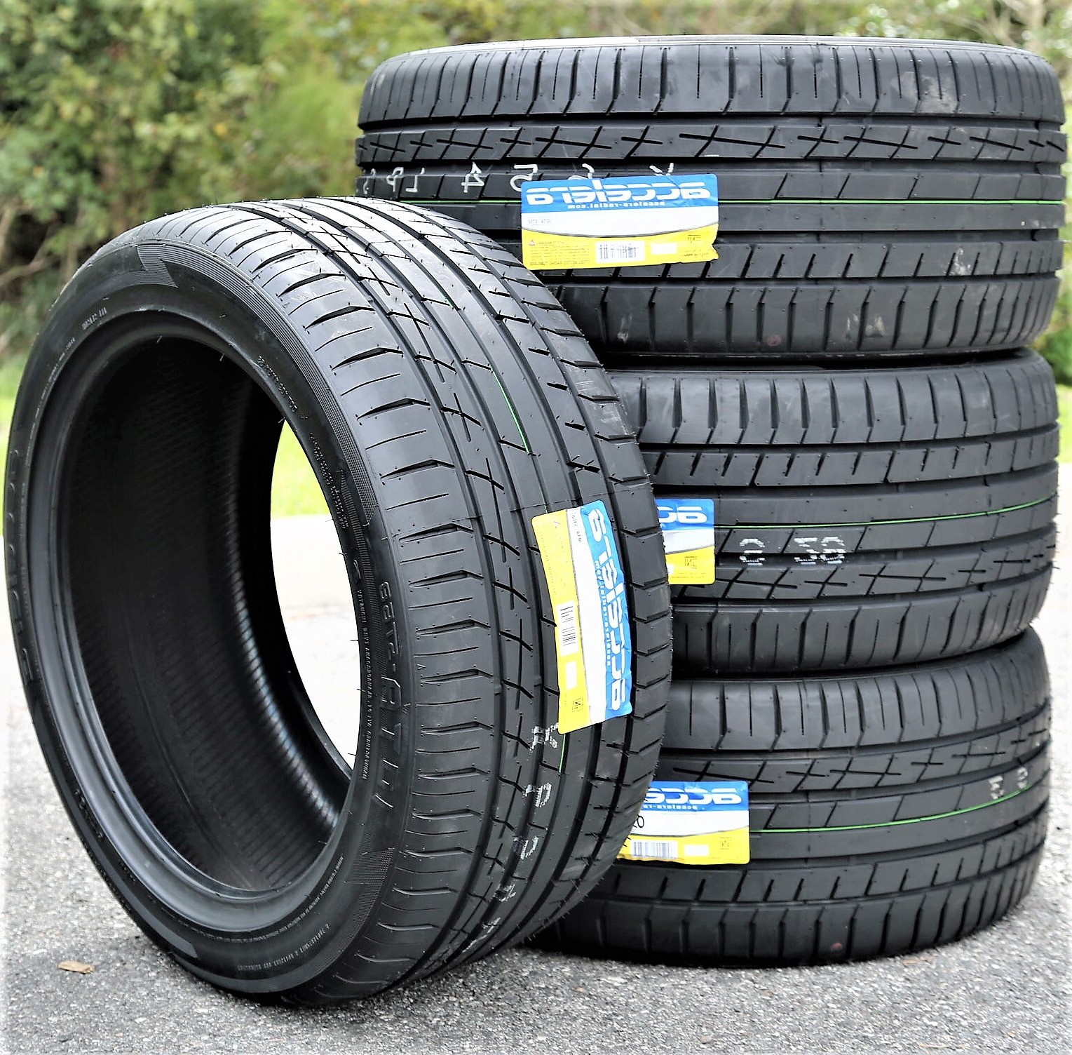 4 Tires 285/35R22 ZR Accelera Iota ST68 AS A/S High Performance 106W XL ...