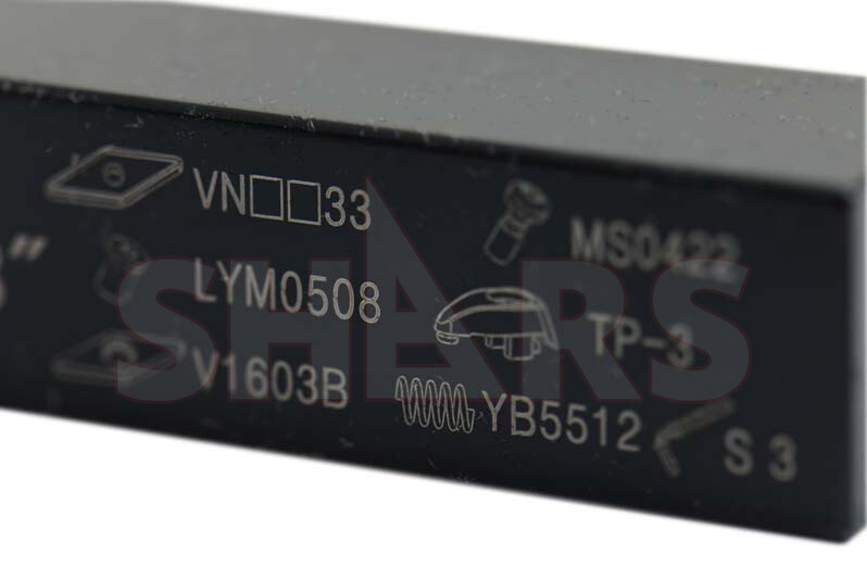 SHARS 5/8 x 4-1/2 RH TVJN T-TYPE CLAMP INDEXABLE PROFILING TOOL HOLDER ...