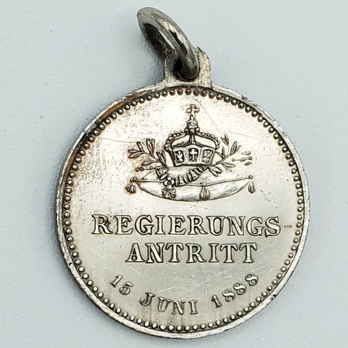 Original German 1888 medal Kaiser Wilhelm Prussia death Friedrich III ...