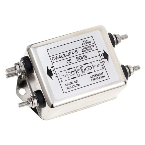 Mains Filter with 50/60Hz Power Line Frequency Single Phase 10A 20A ...