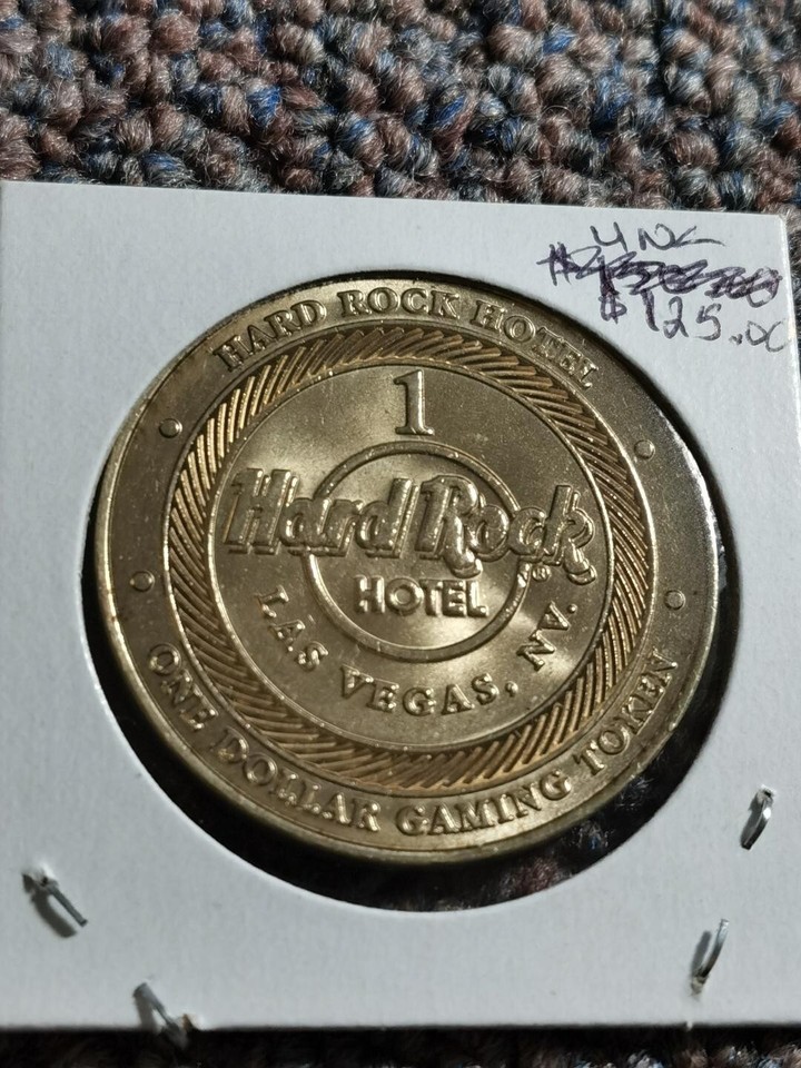 Casino $1.00 Token - Hard Rock - Vegas - 2002 - Painted - Super Rare ...
