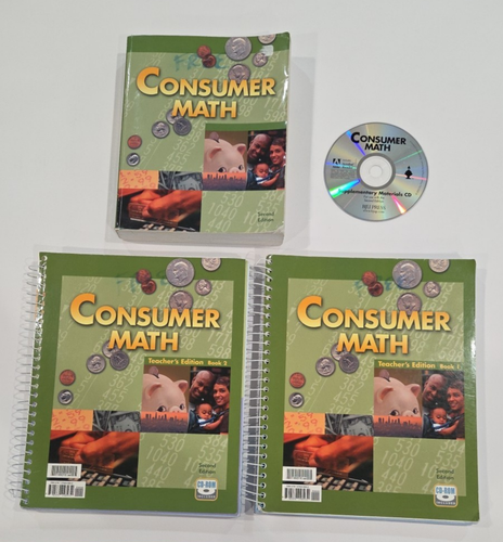 BJU Press CONSUMER MATH ( Student, Teacher, CD-ROM), 2nd edition, Bob ...