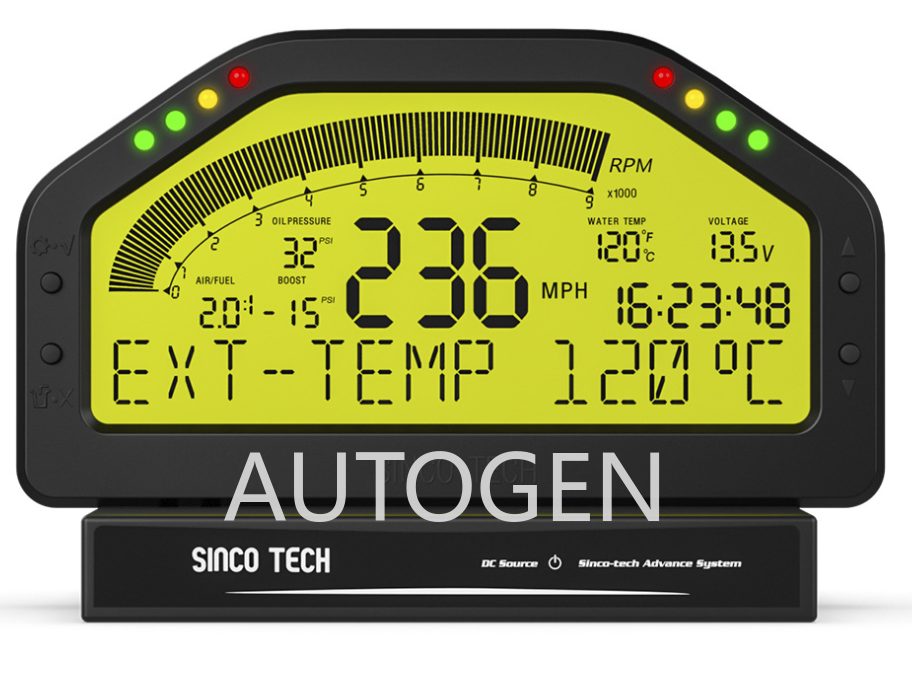 DO904 Car Race Dash Digital LCD Display Gauge Meter Bluetooth Full ...