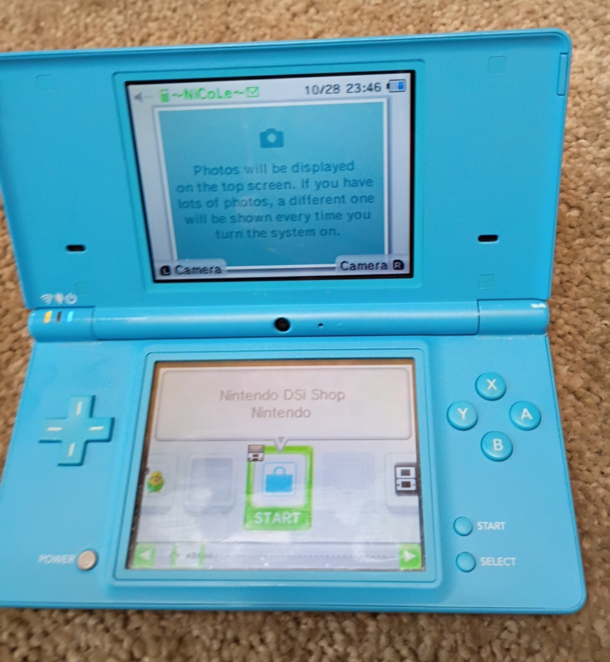 Blue Nintendo DSI Works No Styles Or Charger | eBay