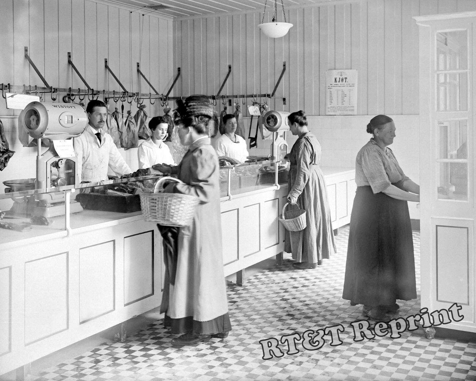 1918 Norway Butcher Shop Dannevigsveien Street Oslo Sagene 8x10 ...