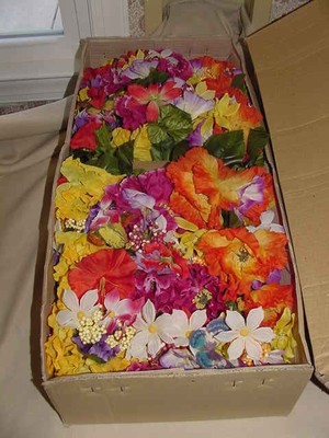 12 - Teters Butterfly Bouquet A30151 18" Assortment of 3 Silk Flowers ...
