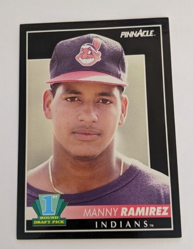 1992 Pinnacle Manny Ramirez #295 1st Round Pick Rookie Baseball Card ...