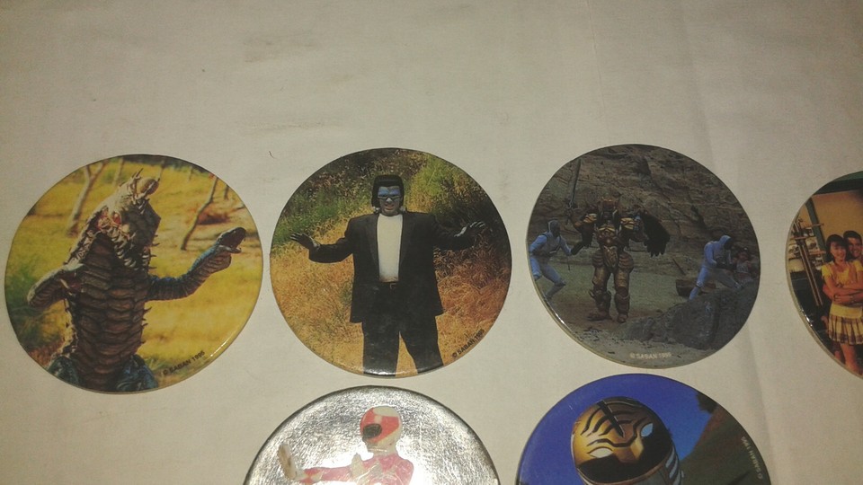 6 Pog ancien série Power rangers Pogs officielle WPF Avimage kini ...