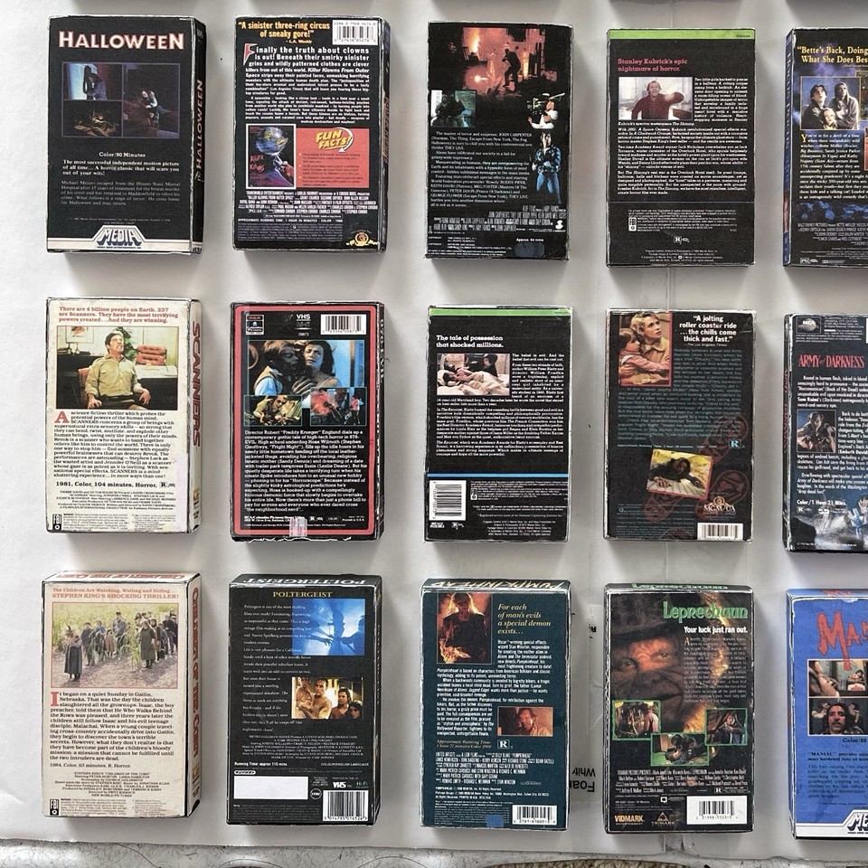 Retro 3D Horror Movies Mini VHS Refrigerator Magnets Collectable | eBay