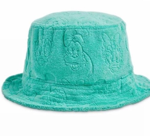 Disney Parks Mickey Mouse Bucket Terry Cloth Hat Turquoise Green Adult ...