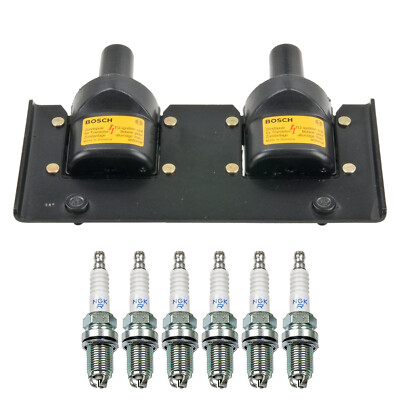 Bosch Ignition Coil NGK 6 Standard Spark Plug Kit For Porsche 911 3.6 ...