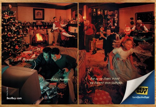 Best Buy Christmas Holiday Family - 2 Page Game Print Ad Poster Promo ...