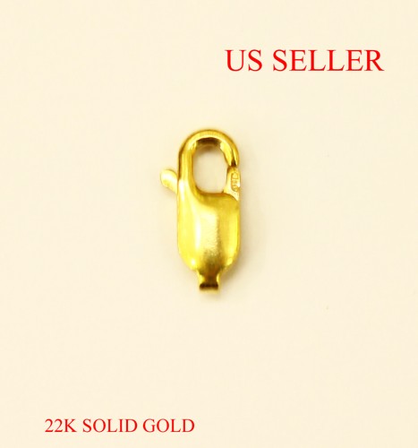 22K ( 916) solid yellow gold lobster clasp lock 10 x 4 mm ( small size ...