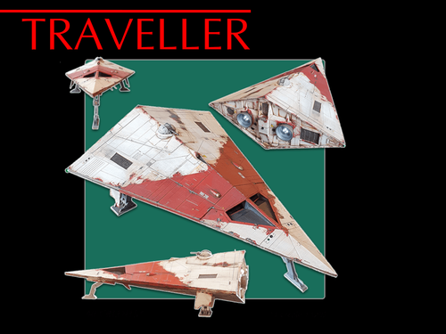 Traveller S Type Scout / Courier Spaceship Model RPG Classic | eBay