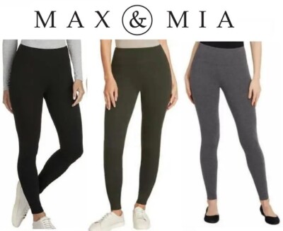 Max & Mia Ladies’ High Waist French Terry Legging - Colors - Sizes ...