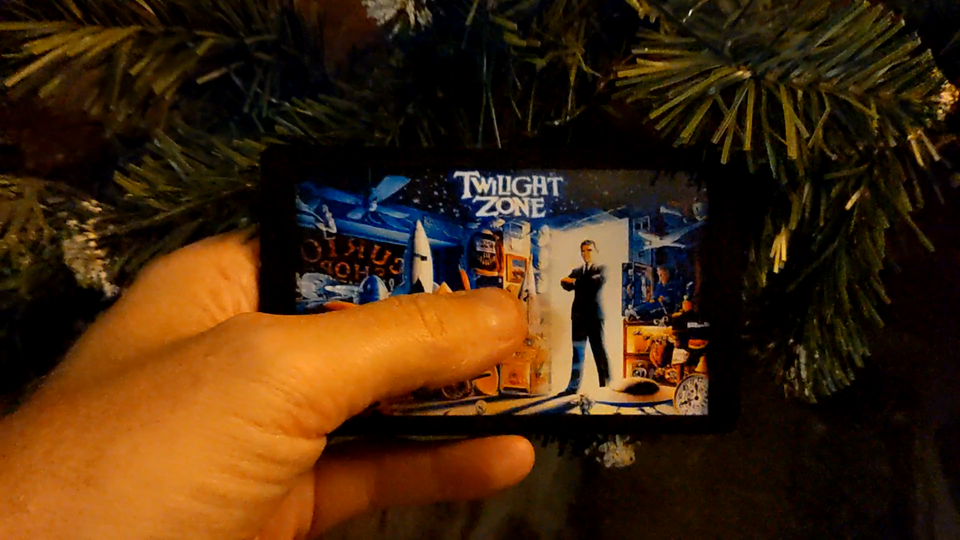The Twilight Zone Pinball Backglass Lit Holiday Christmas Tree Ornament ...