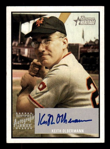 2003 Bowman Heritage Autograph/Auto #KOA Keith Olbermann Signed | eBay