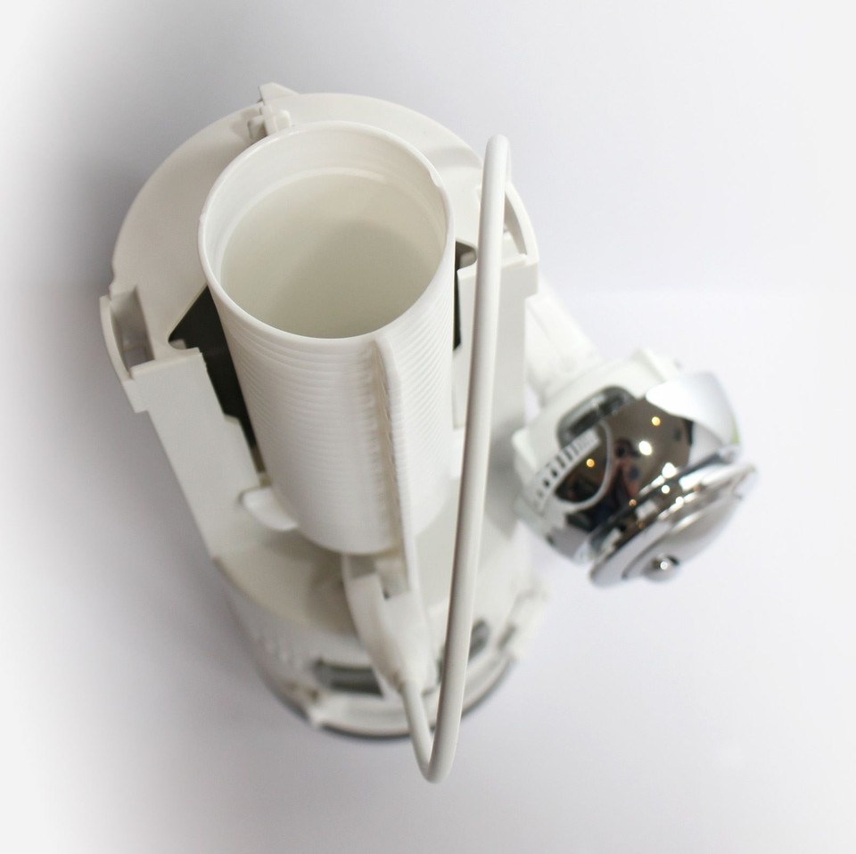 SIAMP Optima 50 DUAL FLUSH 470mm Cable, 1½” & 2” Outlet Chrome Button ...