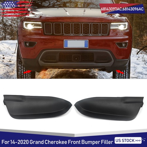 FOR 2014-2020 JEEP GRAND CHEROKEE FRONT BUMPER R/H & L/H SPAT FILLER ...