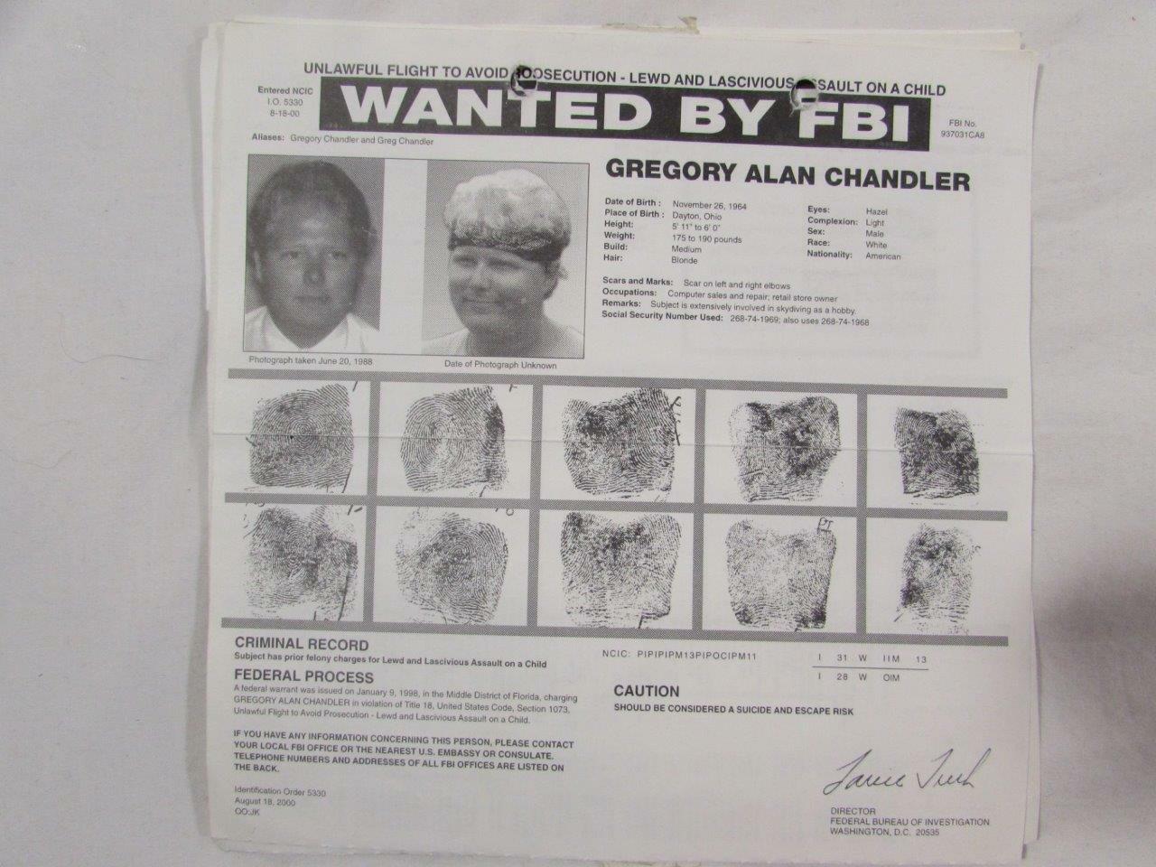 Lot of 5 FBI Wanted Poster Lot Murder Drugs Rape 2000 Jesse James ...