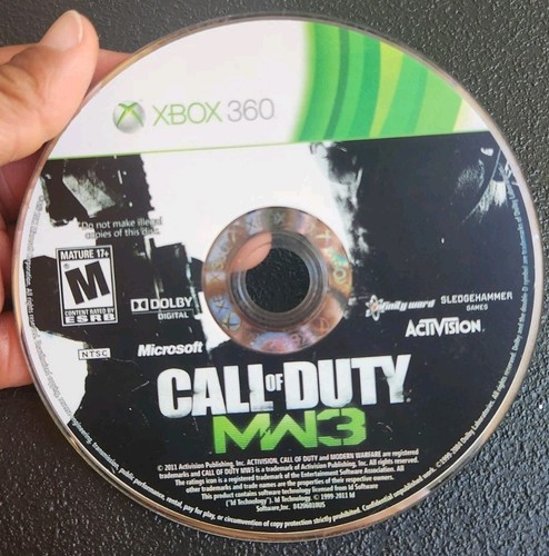 Call Of Duty 3 Modern Warfare Microsoft Xbox 360 DISC ONLY VIDEO GAME ...