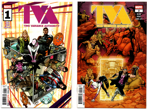 TVA Time Variance Authority #1 - #2 (2024) Miss Minutes B-15 Mobius M ...