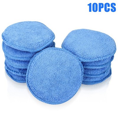 10x 5" Microfiber Foam Sponge Applicator Pads Car Buffing Polish Wax ...