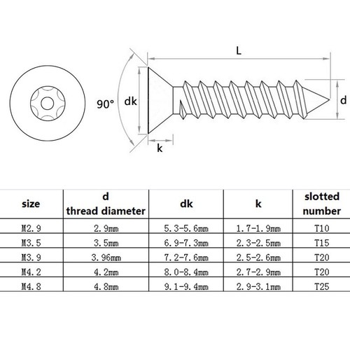 Countersunk Security Screws Torx Lobe Pin Self Tapping Wood Screw A2 Stainless | eBay