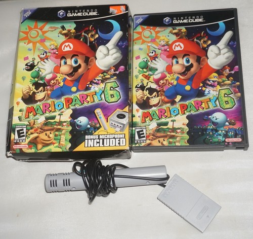 Mario Party 6 (Nintendo Gamecube) Complete in Box w/ Microphone Bundle ...