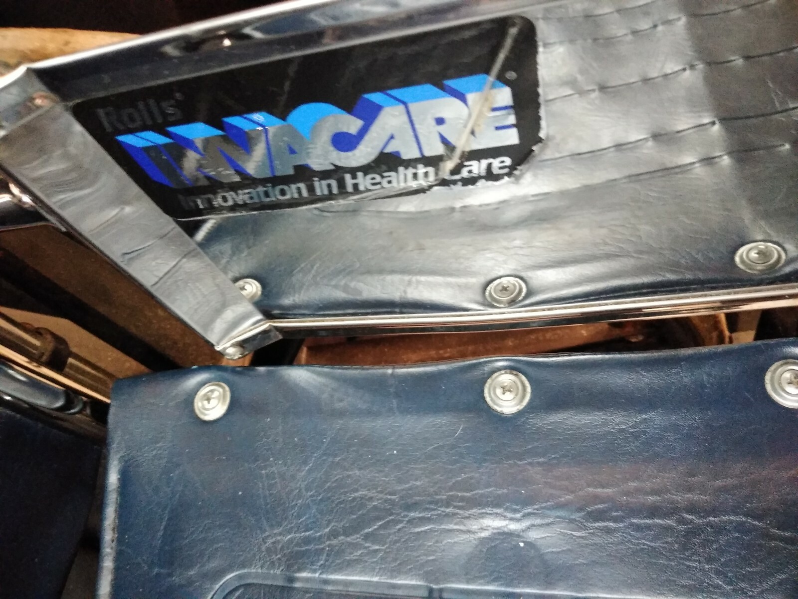 Invacare Tracer IV DLX Wheelchair / Used / Arm Rests / Blue Vinyl | eBay