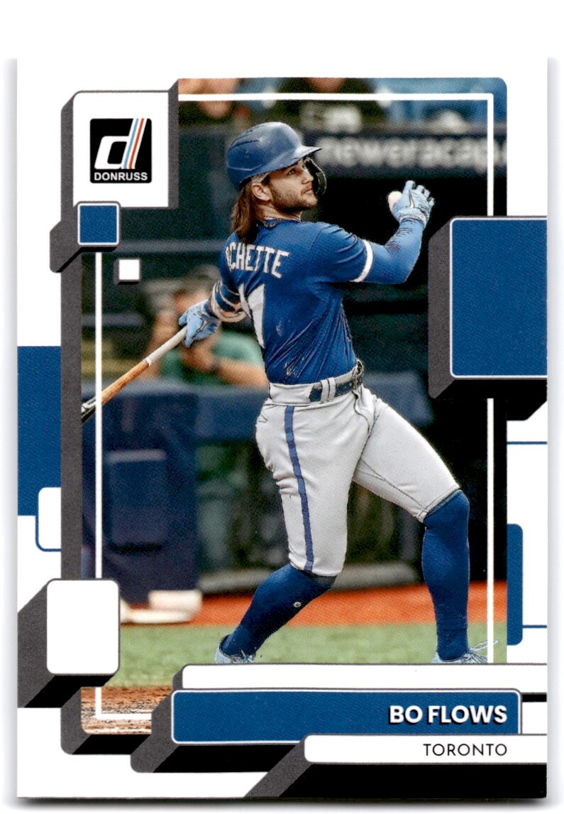 2022 Donruss Nickname Variation Bo Bichette / Bo Flows Toronto Blue ...